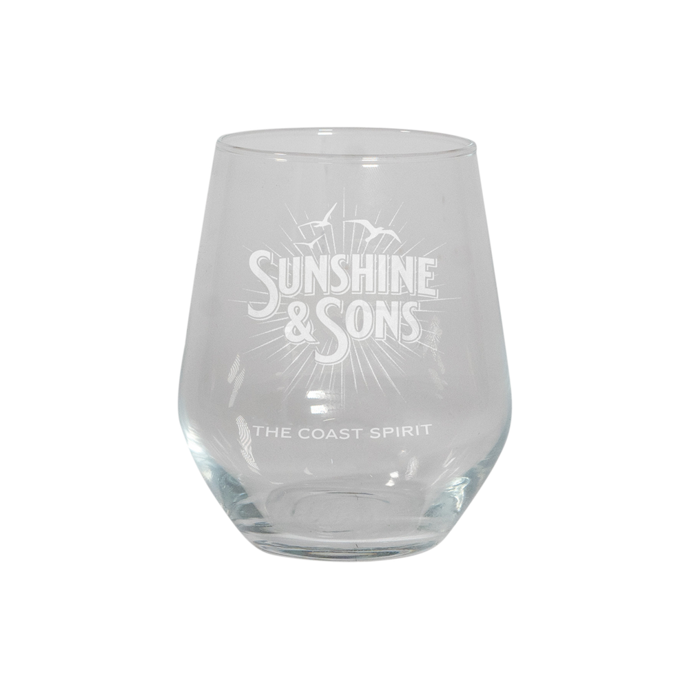 Sunshine & Sons Premium Spirits - Etched Gin Glass - Shop Now